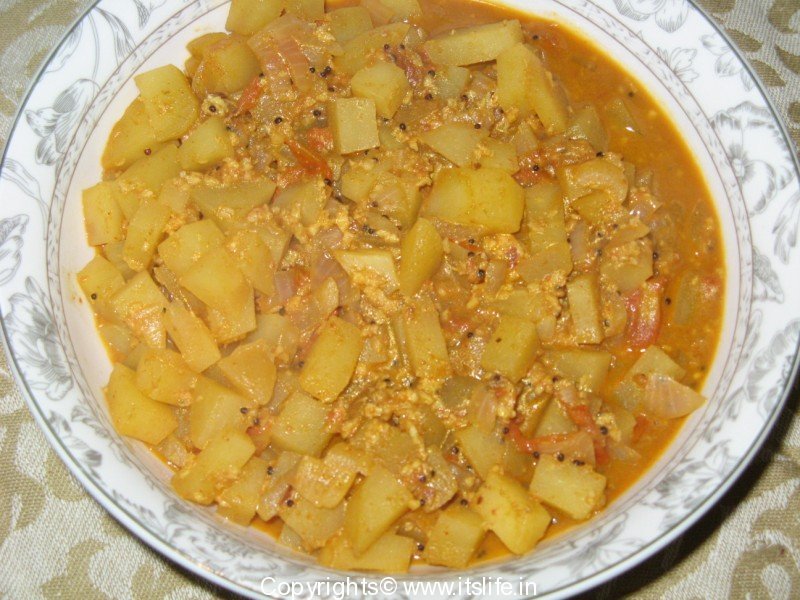Alugadde Palya Recipe | Alu Bhaji | Potatoes Recipe