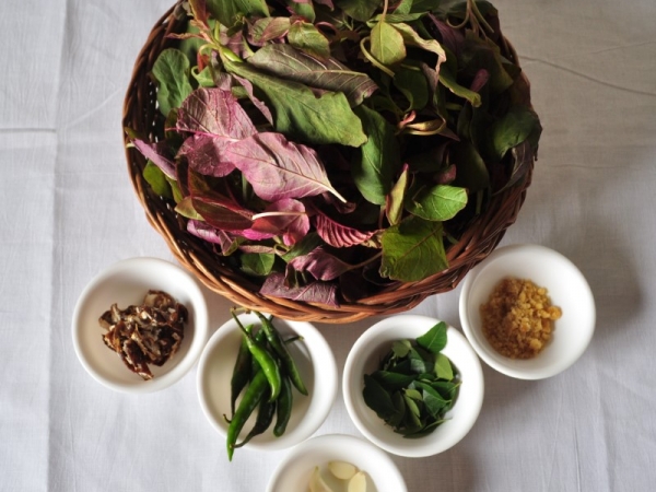 Kempudantina bolu huli | Amarnathus leaves curry | Udupi Recipes